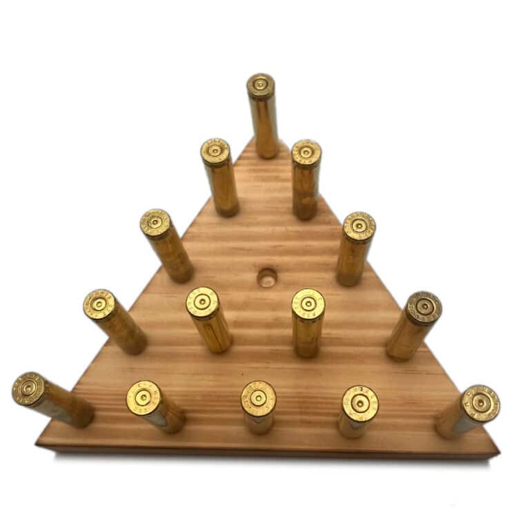 Handmade Bullet Casing Triangle Peg Game | 2nd Shot Round