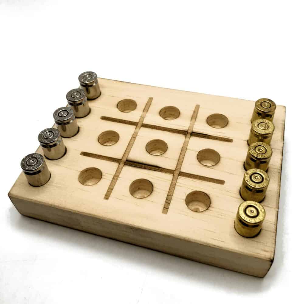 Bullet Casing Chess Set Online | Checkers Set with Handmade Board